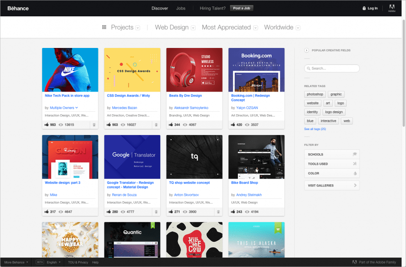 6 Great Sites for Design Inspiration - Web Design | Mettro