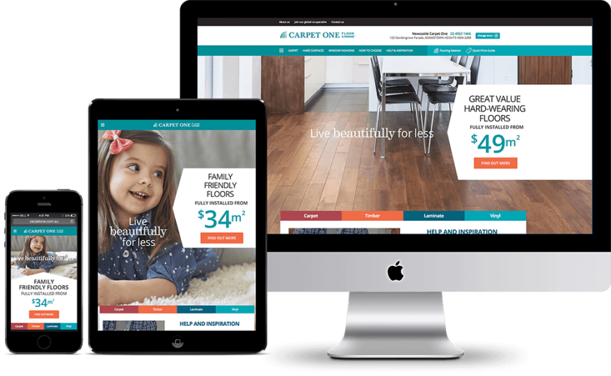 Carpet One - Web Design and Development Project | Mettro